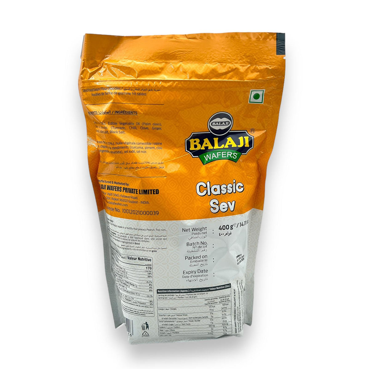Buy Balaji Namkeen Classic Sev 400Gm from Online Indian Grocery Shop ...
