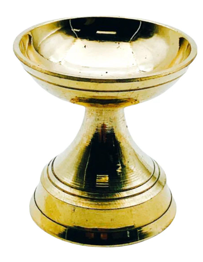 Buy Brass Jyot Stand (Gol Divi)/ Diya-Heavy No .1 Online – India At Home