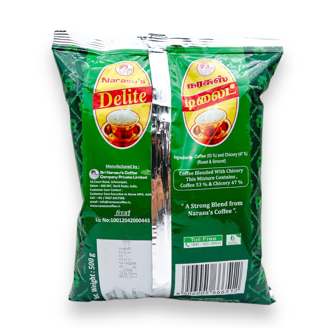 Buy Narasus Delite Coffee/ Coffee Blend with Chicory 500Gm from Online ...