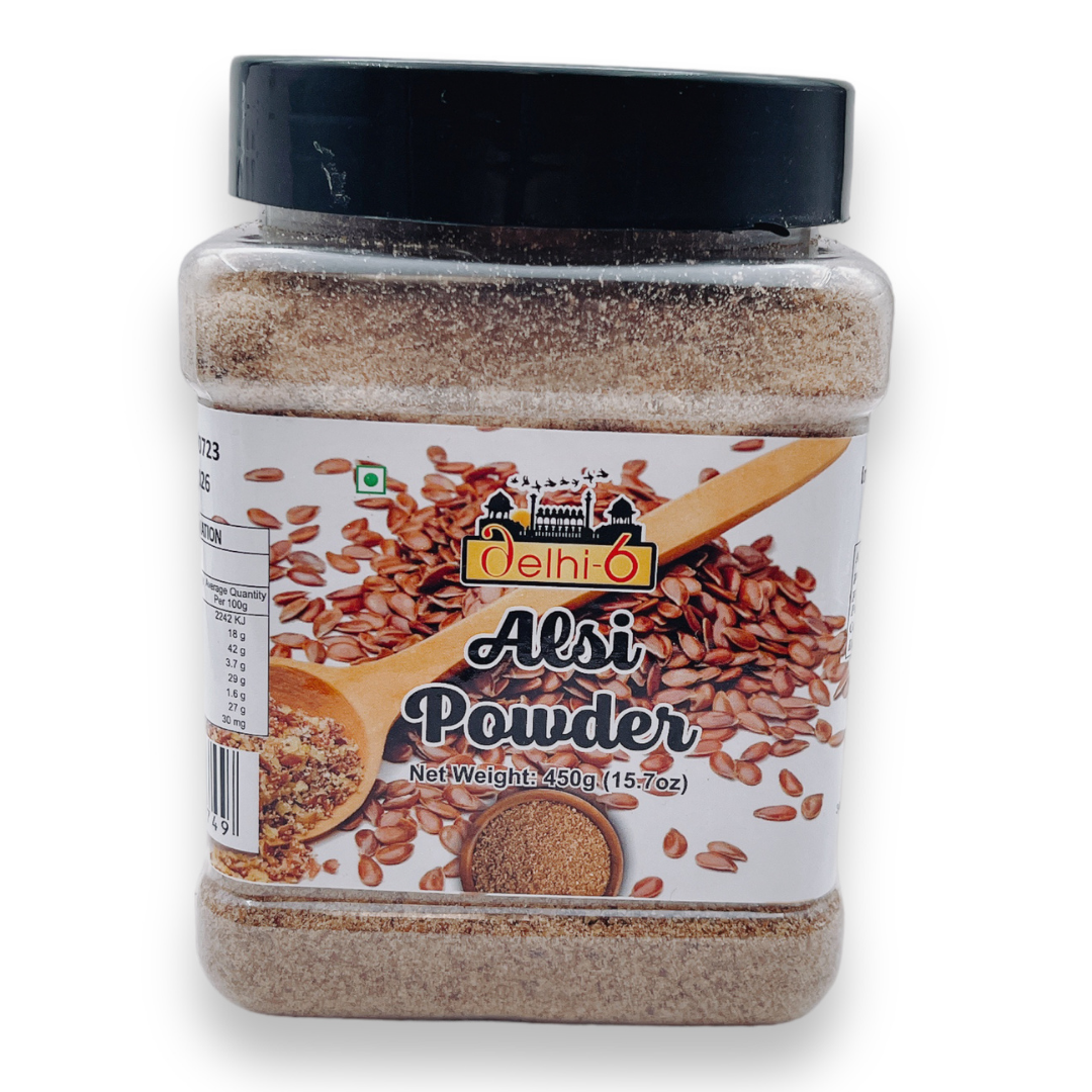 Buy Delhi 6 Linseed Meal (Alsi) 450gm from Online Indian Grocery Shop ...