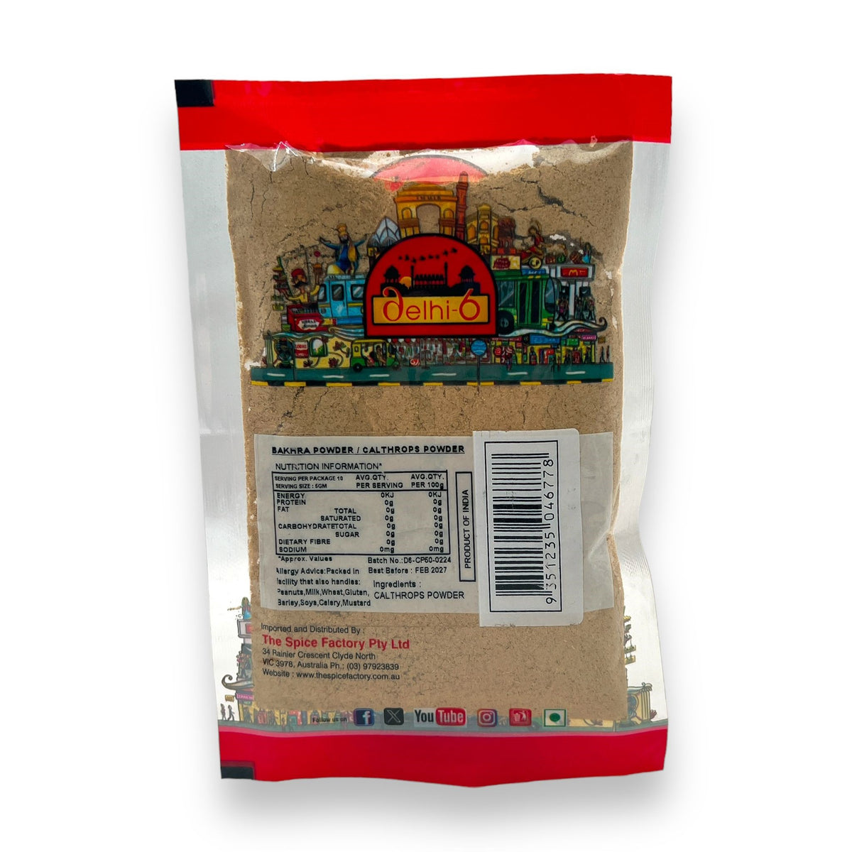 Buy Delhi 6 Bakhra Powder/ Caltrops/ Gokshura 50gm from Online Indian ...