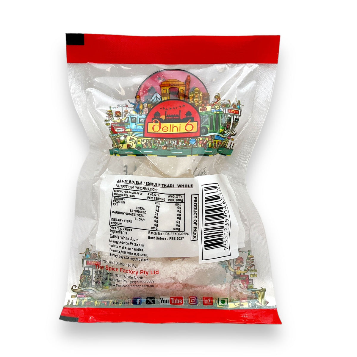 Buy Delhi 6 Edible Alum/ Fatkadi Whole 100Gm from Online Indian Grocery ...