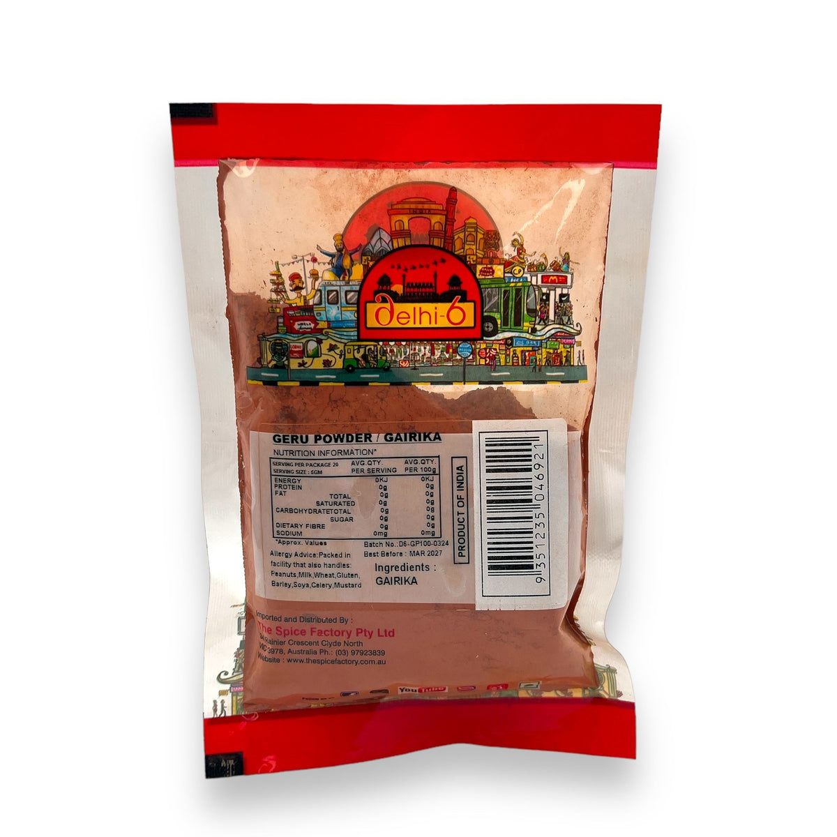 Buy Delhi 6 Geru Powder/ Gairika/ Herb 100gm from Online Indian Grocery ...