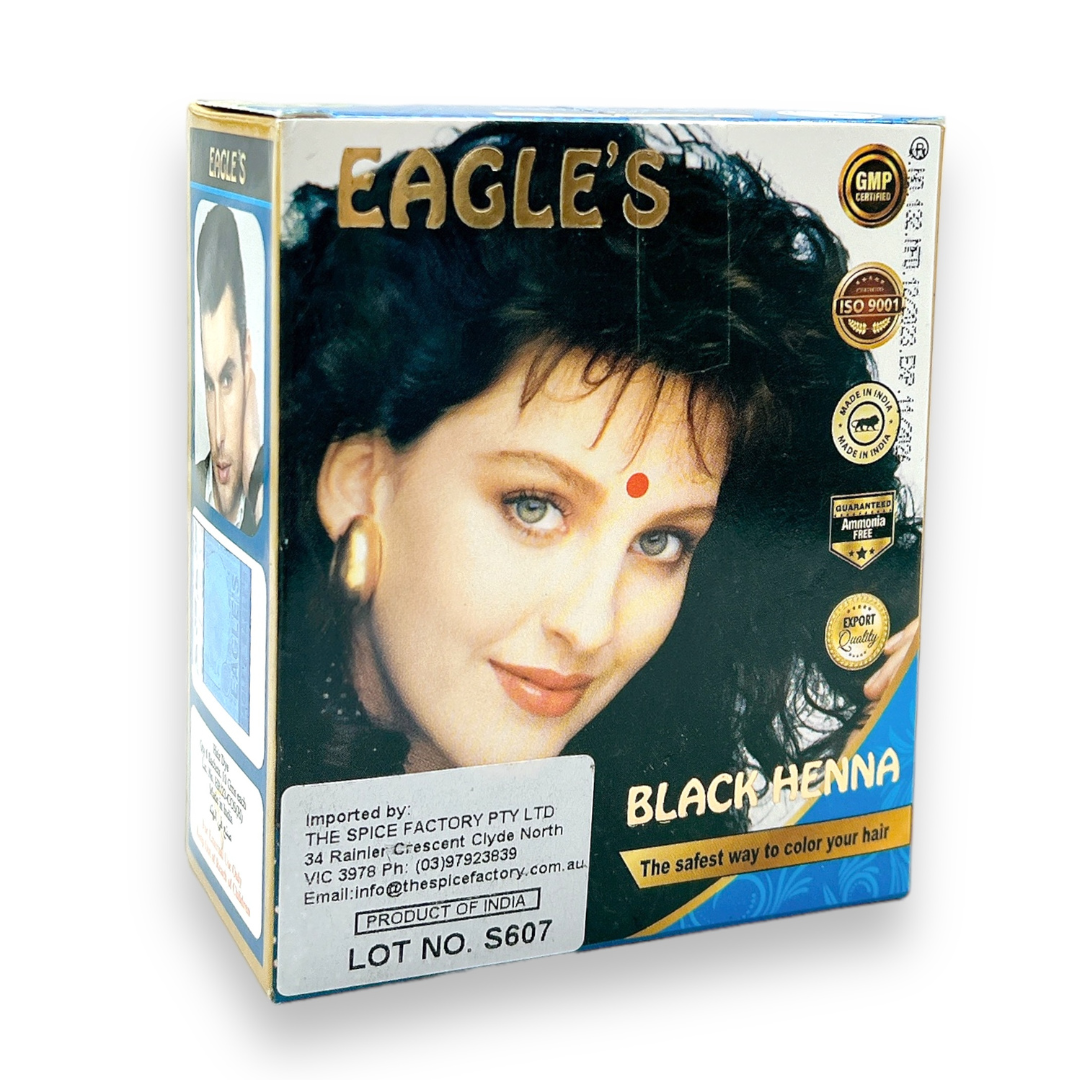 Buy Eagles Black Henna 10gm X 6 Sachet from Online Indian Grocery Shop ...
