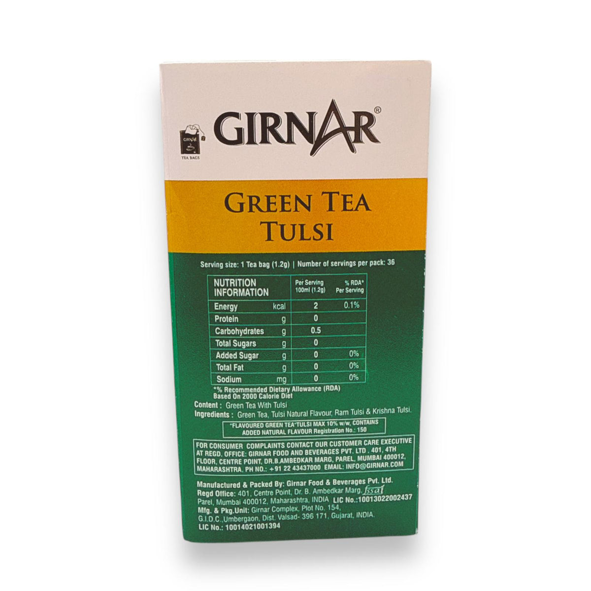 Buy Girnar Green Tea Tulsi 43Gm from Online Indian Grocery Shop, Melbourne