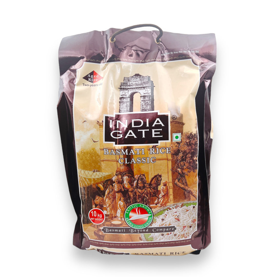 Buy India Gate Classic Basmati Rice 10Kg from Online Indian Grocery ...