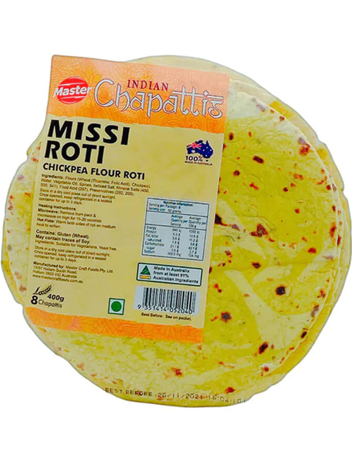 Buy Master Missi Roti 400gm from Online Indian Grocery Shop, Melbourne
