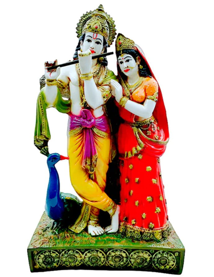 Buy Radha Krishna Moore Big (9" X 5.5" X 17")- Statue/ Idol/ Murti from ...