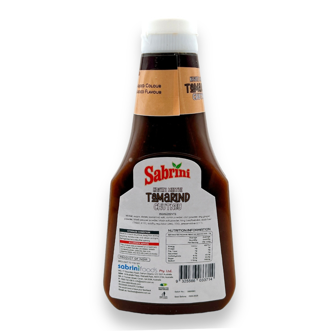Buy Sabrini Khatti Meethi Tamarind Chutney 400Gm from Online Indian ...