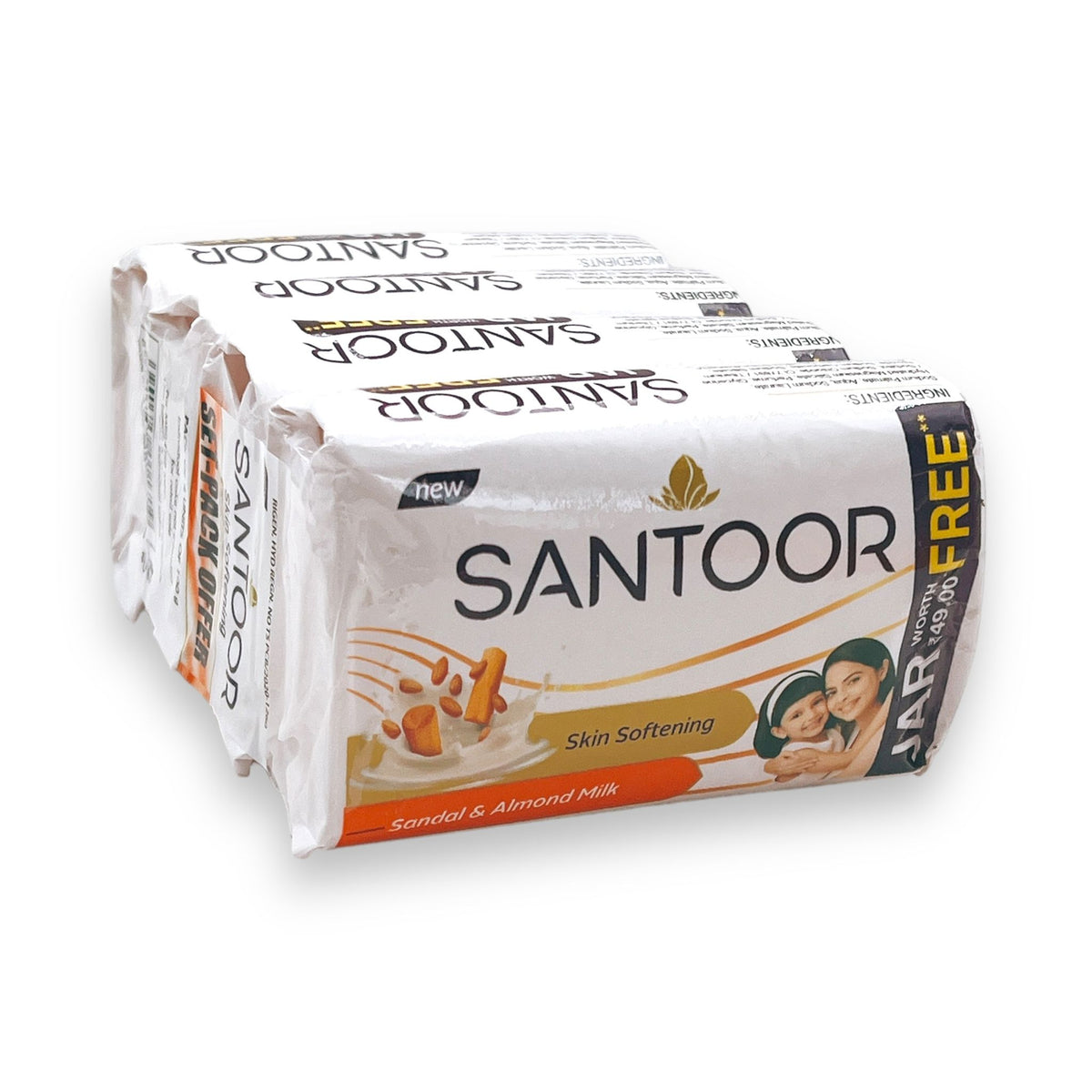 Buy Santoor White Soap 100g X 4 from Online Indian Grocery Shop, Melbourne