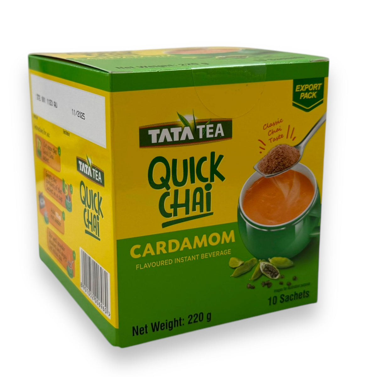 Buy Tata Tea Cardamom/Elaichi flavour Quick Chai Premix 10 Sachets ...