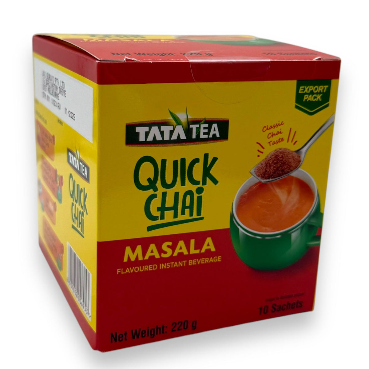 Buy Tata Tea Masala flavour Quick Chai Premix 10 Sachets (220Gm) from ...